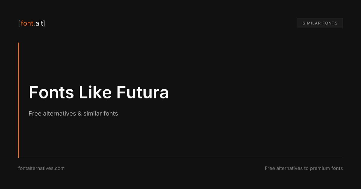 Fonts Similar to Futura | 4 Free Alternatives
